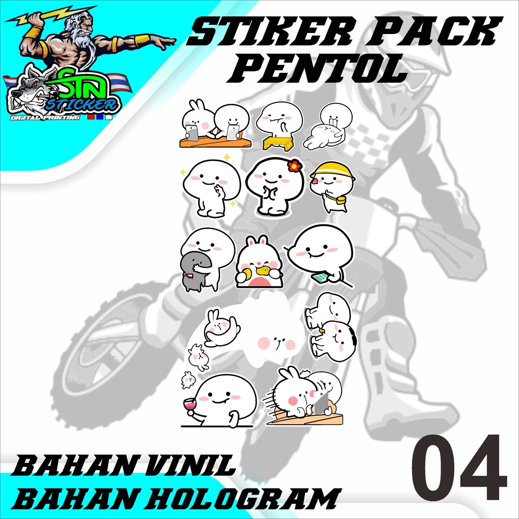 Jual STIKER PACK PENTOL SATUAN SUDAH CUTTING LANGSUNG TEMPEL.S.04 ...