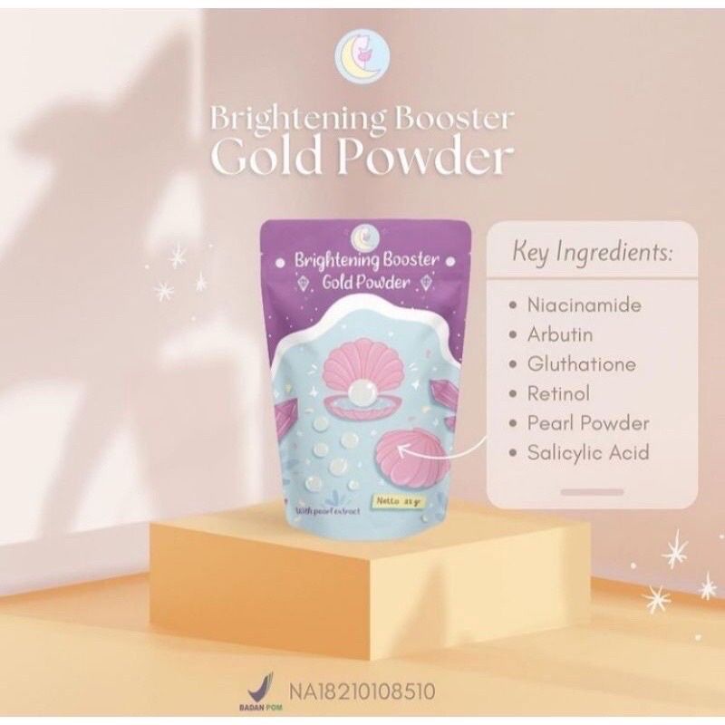 Jual Brightening booster gold powder | Shopee Indonesia