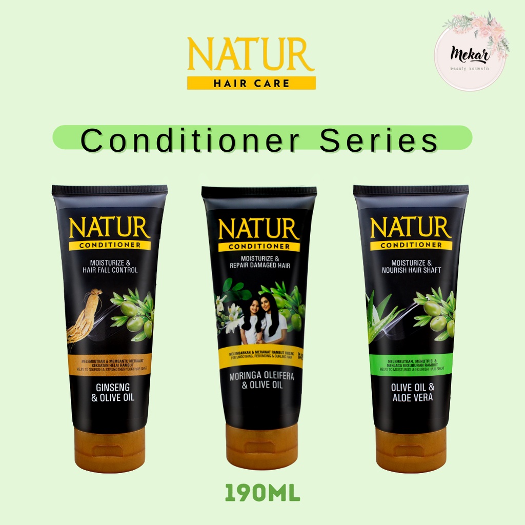 Jual NATUR Conditioner Series 165ml | Aloe Vera | Ginseng | Moringa ...