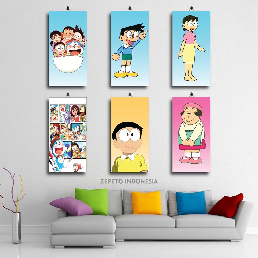 Jual HIASAN KAMAR CUSTOM WALLPAPER DORAEMON 3D 15X30 58QJN/70MOX ...