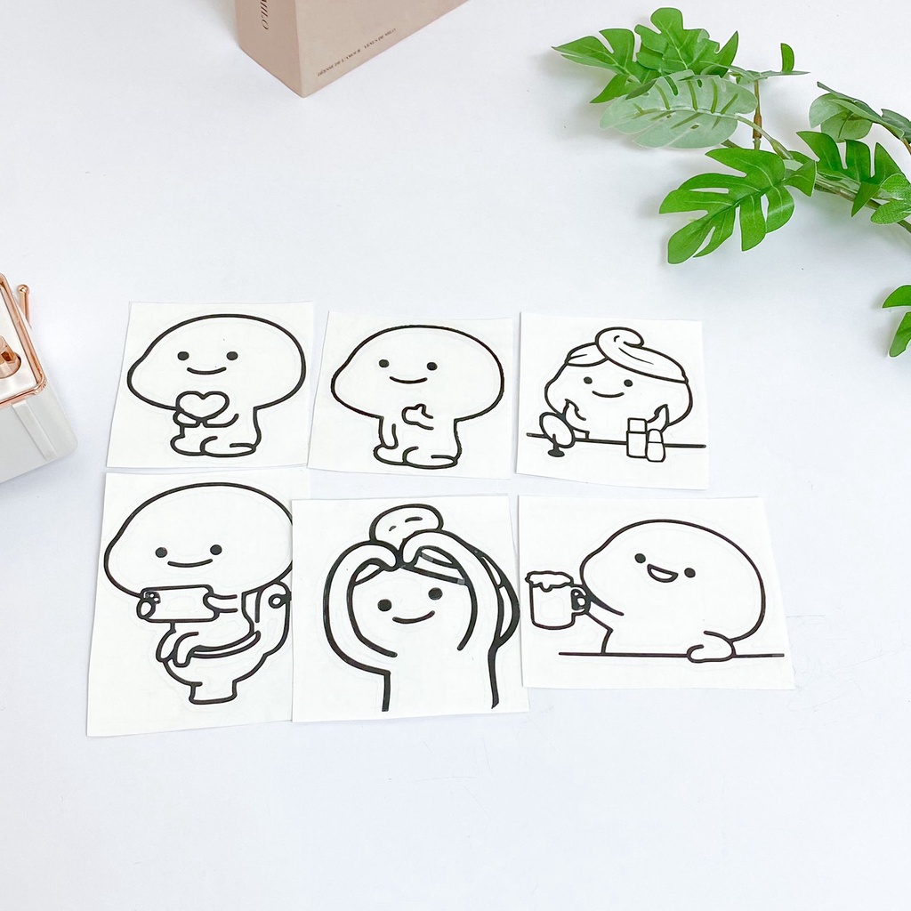 Jual STICKER CUTTING PENTOL LUCU UKURAN 6CM KARAKTER PENTOL GAMBAR CUTE ...