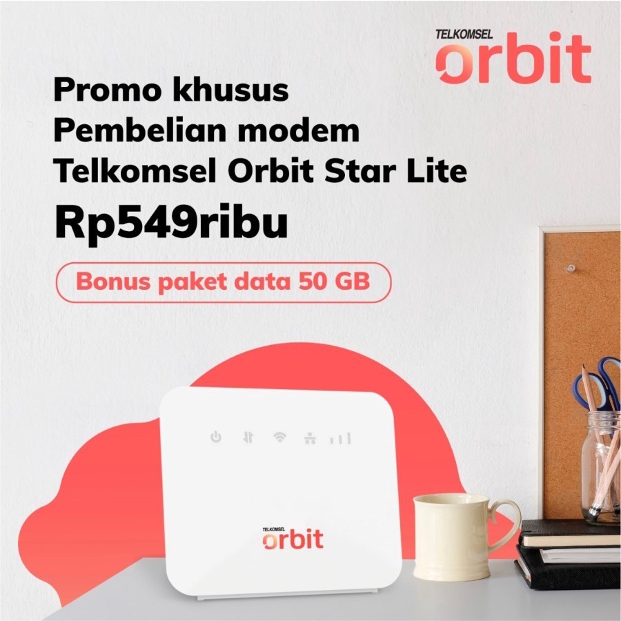 Jual Modem Router Wifi Orbit Star Lite HKM0126 Free Telkomsel 50Gb ...