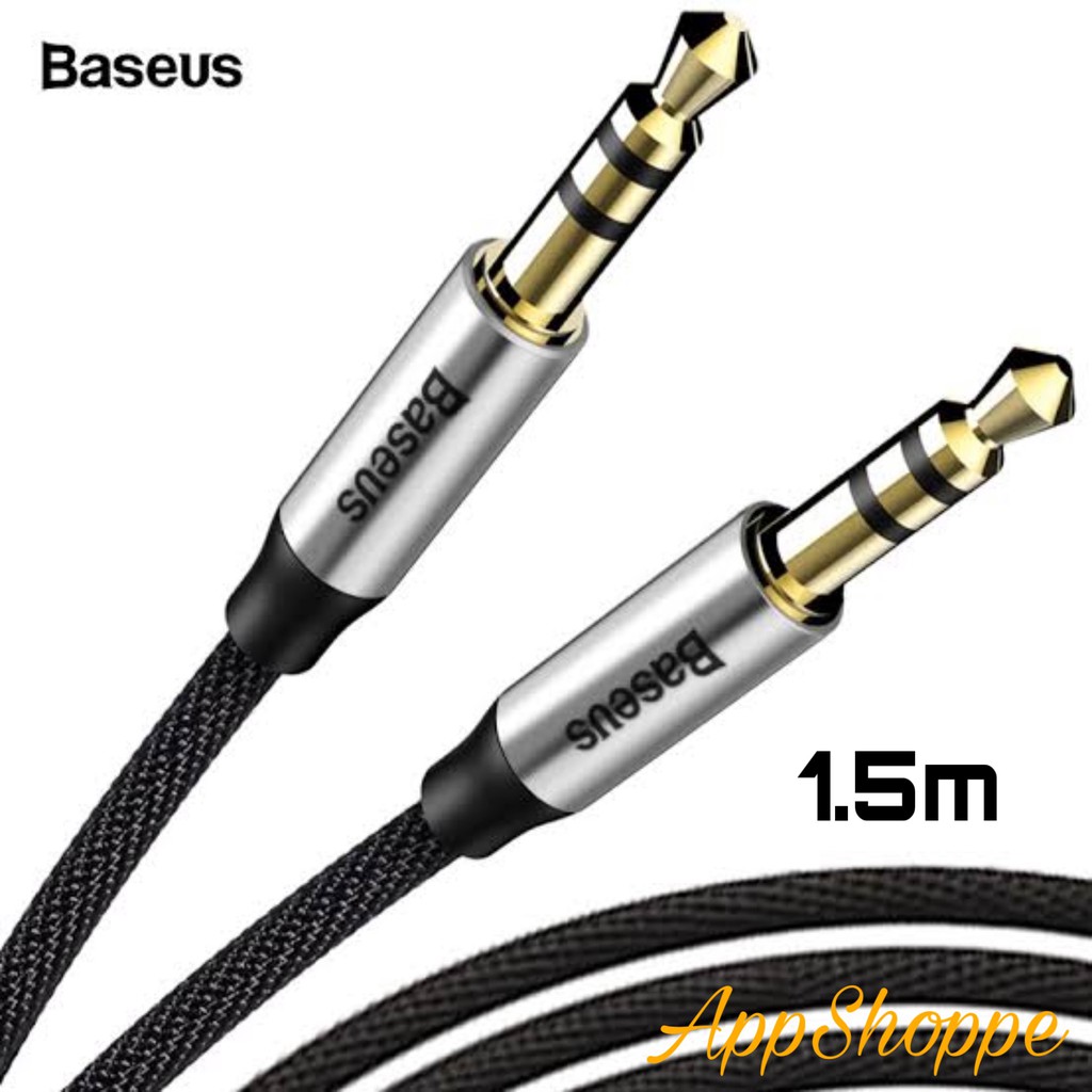 Jual Baseus Auxiliary Aux Audio Cable Jack 3.5mm Male to Male Audio ...