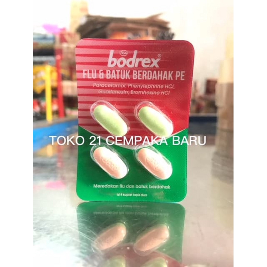 Jual Obat BODREX FLU & BATUK BERDAHAK 1 STRIP @ 4 KAPLET Sakit Kepala ...