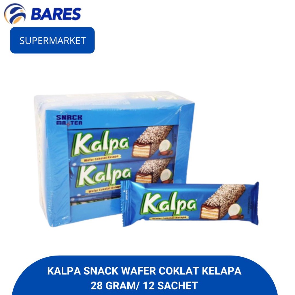 Jual Kalpa Snack Waffer Coklat Kelapa 28 Gram/ 12 Sachet | Shopee Indonesia