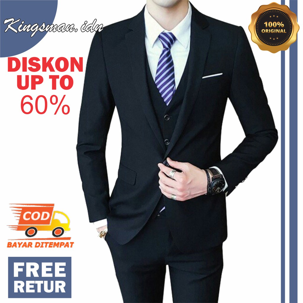 Jual JAS PRIA SLIM FIT JAS PRIA FORMAL | Shopee Indonesia
