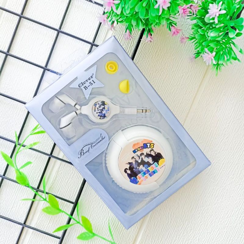 Jual Earphone Roll KPop Headset BTS bities Jimin Suga Taehyung V ...