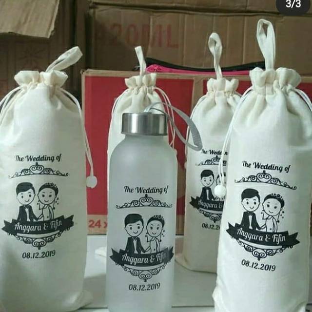 Jual Botol Doff 420ml + Sablon + Sarung Blacu. [ minimal order 200pcs ...