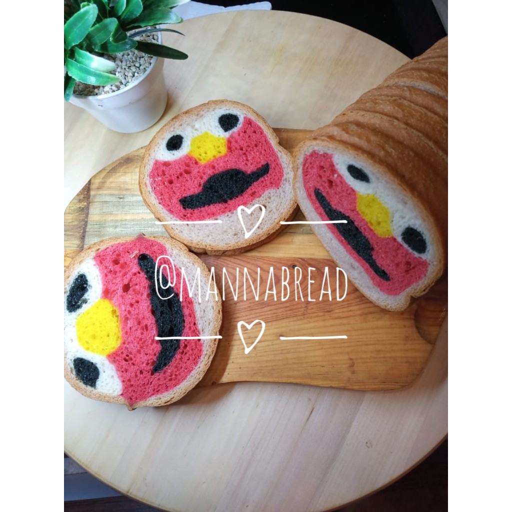 Jual ELMO TOAST / ROTI TAWAR KARAKTER BERBENTUK ELMO | Shopee Indonesia