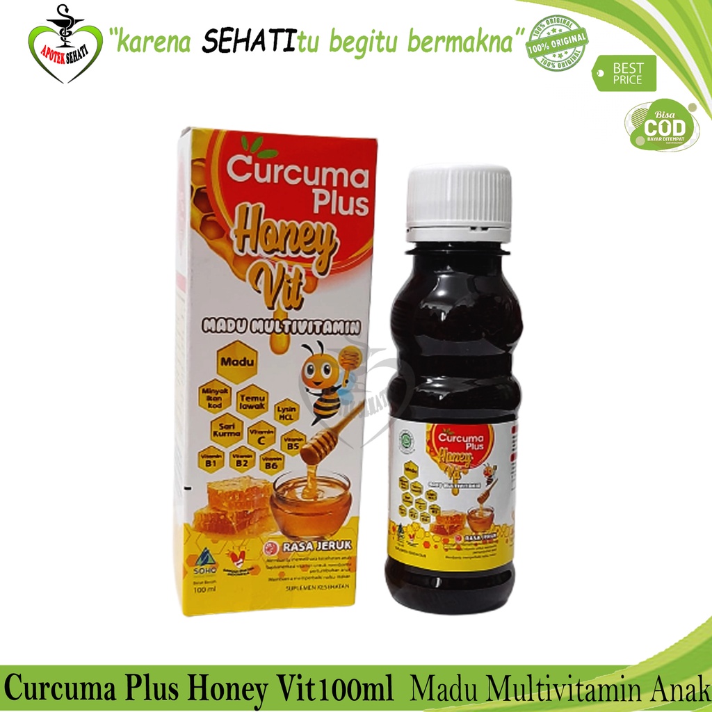 Jual Soho Curcuma Plus Honey Vit Jeruk 100 ml Suplemen Kesehatan Anak ...
