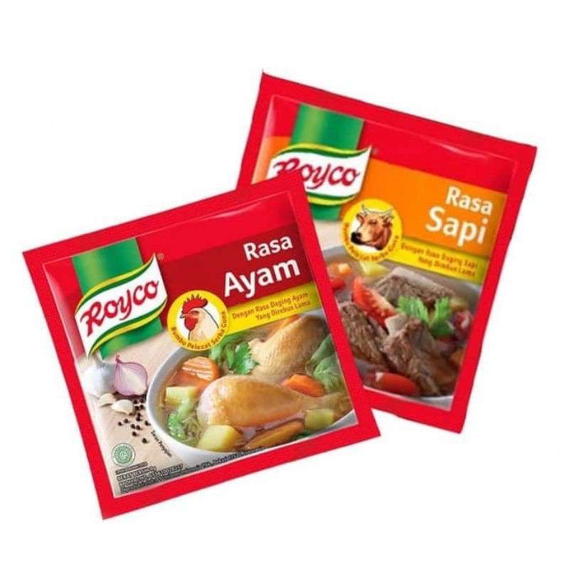 Jual Royco Kaldu Ayam dan Sapi 1 Lusin Renceng Renteng Penyedap Makanan ...