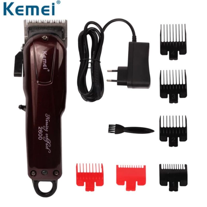Jual Mesin Cukur Rambut Rechargeable Kemei Km 2600 Electrik Hair Clipper Cordless | Shopee Indonesia