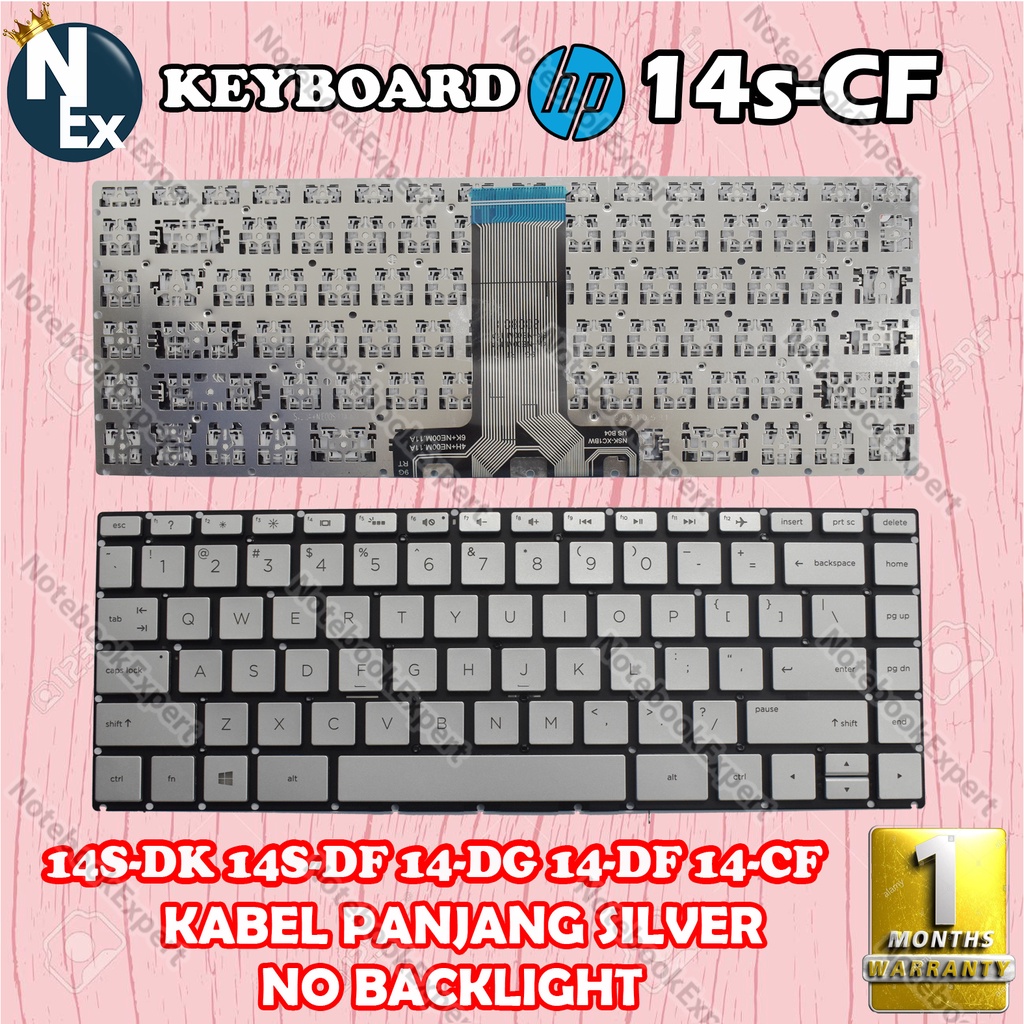 Jual KEYBOARD HP PAVILION 14S-CF 14-DH KABEL PANJANG SILVER | Shopee ...
