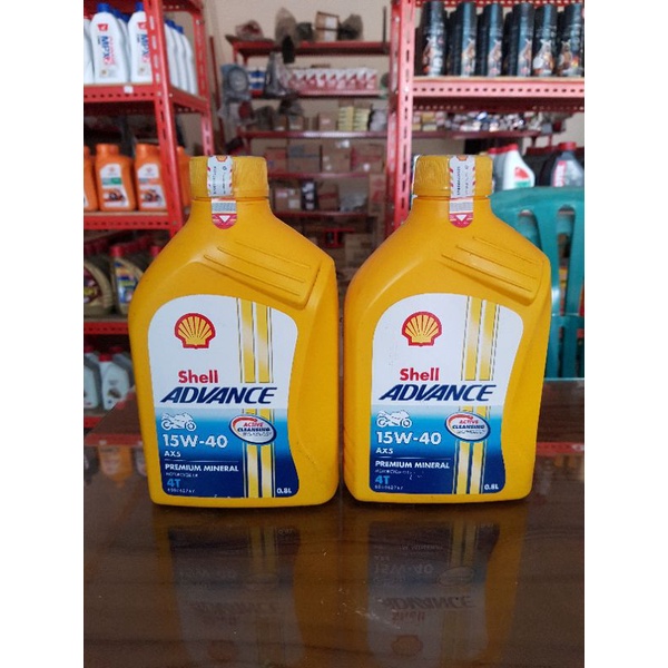 Jual Oli oil Shell advance 15w-40 Ax5, 0.8L | Shopee Indonesia