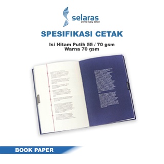 Jual Cetak / Print Isi Buku Novel Satuan Bahan Book Paper Full Color ...