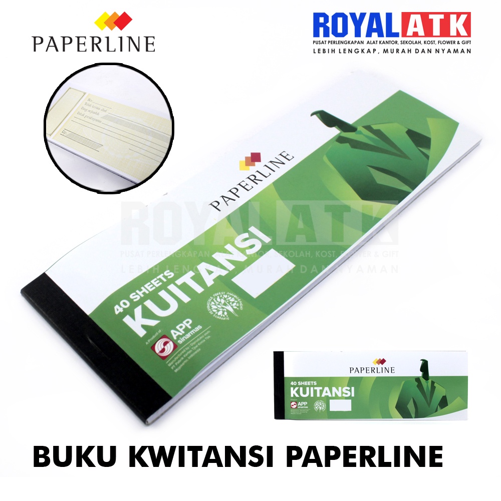 Jual Buku Kwitansi Tanggung / Sedang Paperline KT40T | Shopee Indonesia