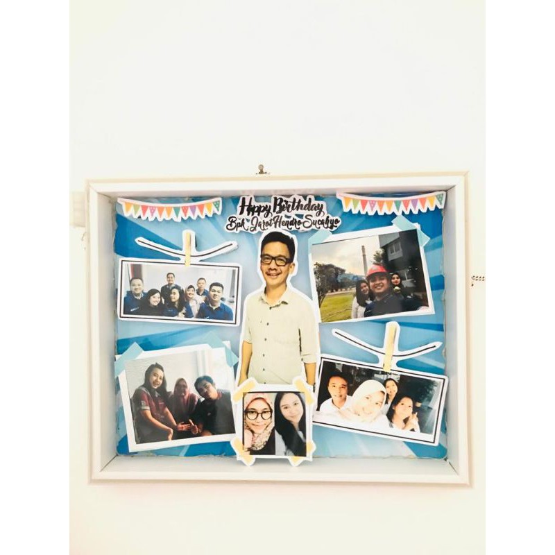 Jual 3d pop art hadiah gift ulang tahun wisuda unik pigora frame 3d ...