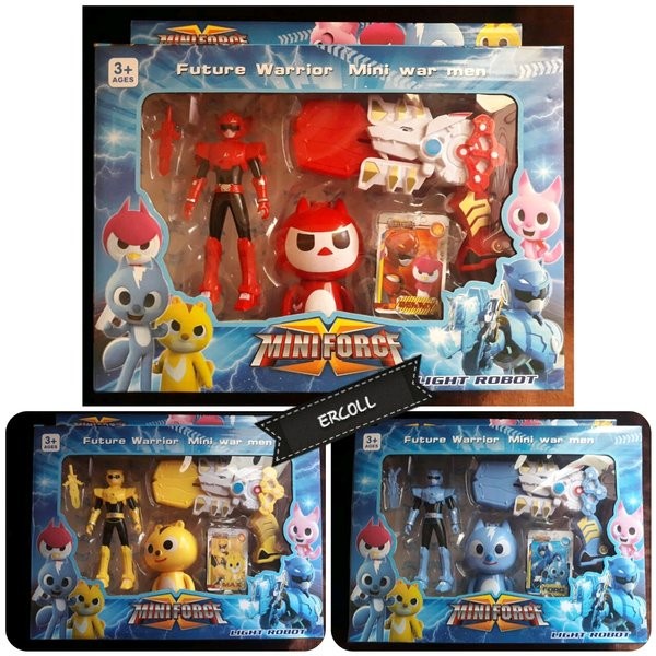 Jual Mainan Robot Mini Force x | Robot Squad Suara dan Lampu | Shopee ...