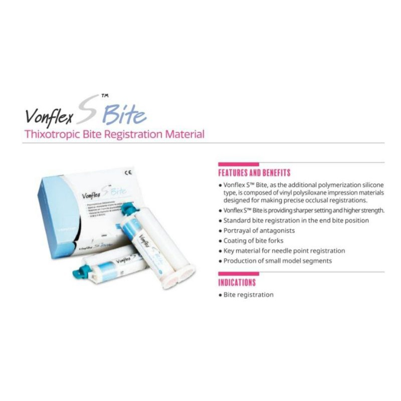 Jual Vonflex S Bite Vinyl Polysiloxane / Bite Registration Vericom ...
