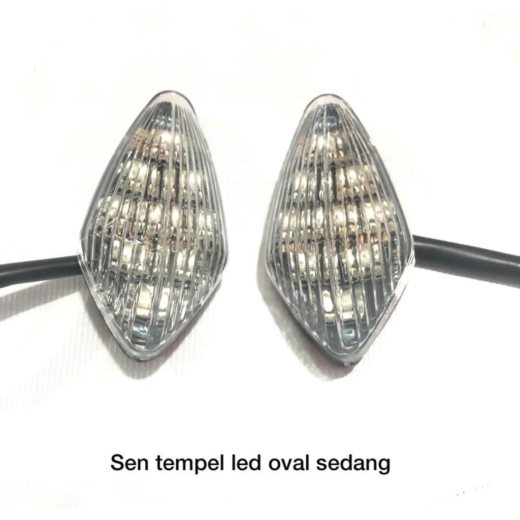 Jual LAMPU SEIN RETENG SEN TEMPEL SEDANG OVAL LED KUNING UNIVERSAL | Shopee Indonesia
