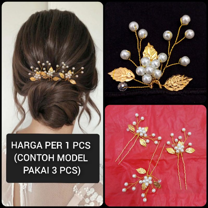 Jual Hairpin Tusuk Konde (1 Pc) Hiasan Rambut Pengantin Tusuk Sanggul ...