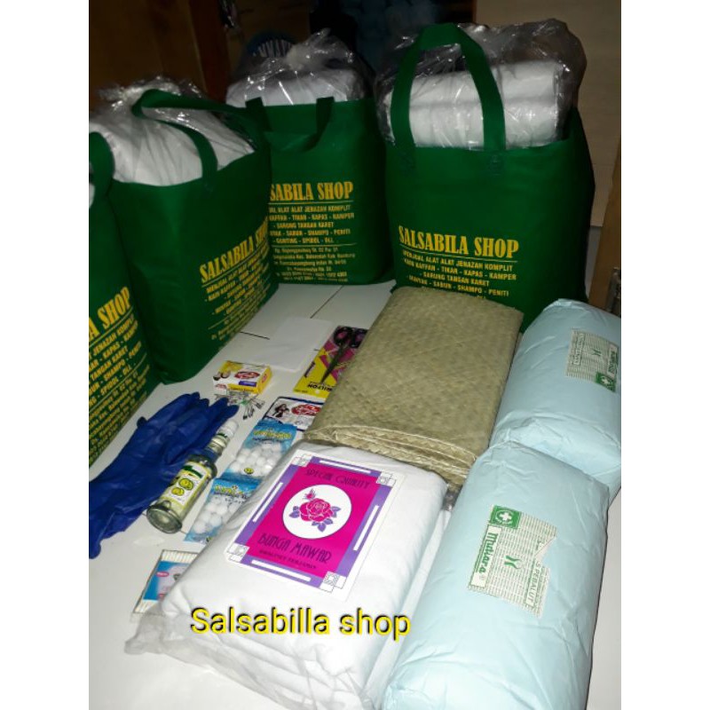 Jual paket kain kafan jenazah wanita panjang 10 m lebar 150cm di ...