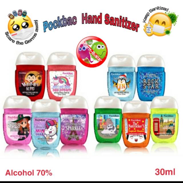 Jual Pockbac Pocketbac Hand Sanitizer Gel 29 ml/ HandGel Anti-Bacterial ...