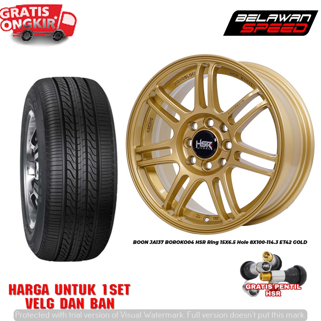 Jual PAKET VELG +BAN MURAH MOBIL SUZUKI SWIFT SIRION XENIA AYLA SOLUNA R15 HSR BOON RING 15 ...