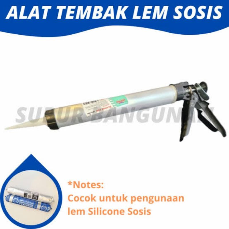 Jual Gun Sealant Alat Tembak Lem Sosis Silicone Gun Tabung Pompa ...