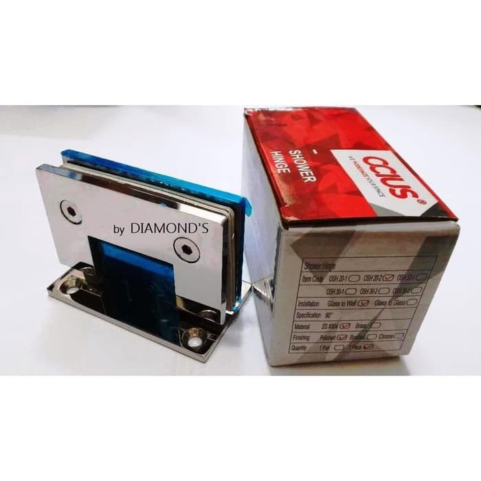 Jual Engsel Shower Pintu Kaca Kamar Mandi kaca ke tembok 90 derajat ...