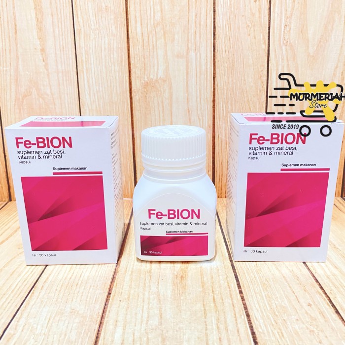 Jual Fe-BION Zat Besi Vitamin & Mineral 30 Kapsul-Untuk Anemia & Ibu ...