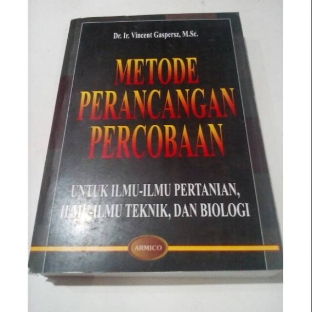 Jual Buku Metode Perancangan Percobaan | Shopee Indonesia