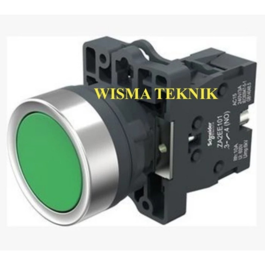 Jual Push Button Flush, Green 1NO Schneider XA2EA31 | Shopee Indonesia