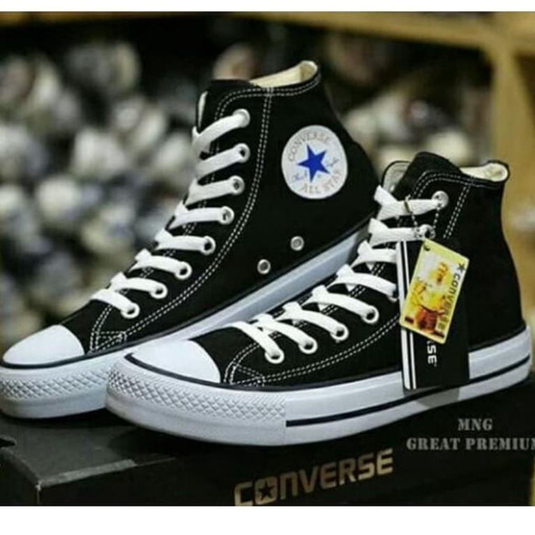 Jual converse all star hitam sepatu sneakers sekolah / kerja / santai ...