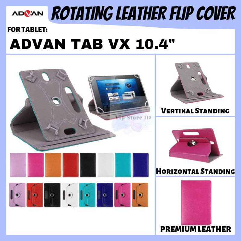 Jual ADVAN TAB VX V X TABLET 10.4 INCH ROTATE FLIP BOOK COVER CASE ...