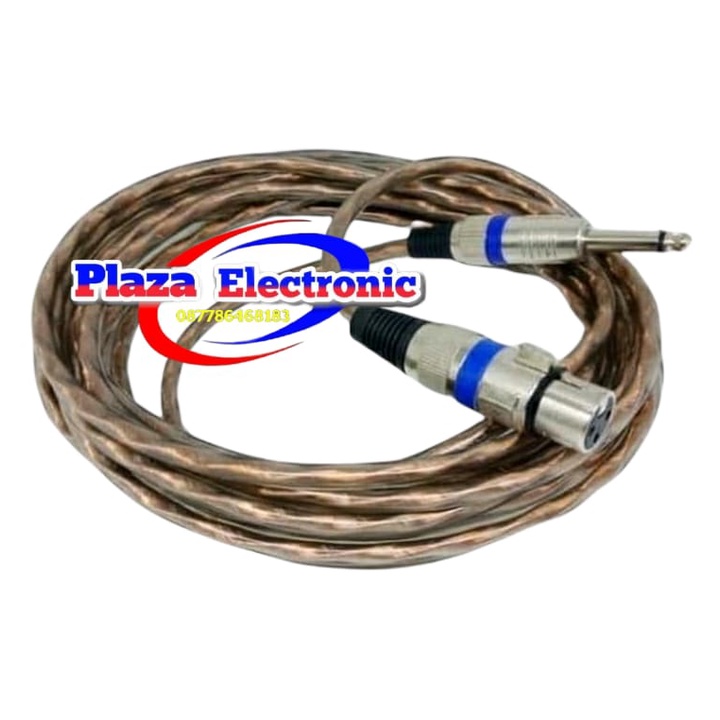 Jual Kabel Mic Xlr Female 3pin to Akai Mono makita Original 1 Meter ...