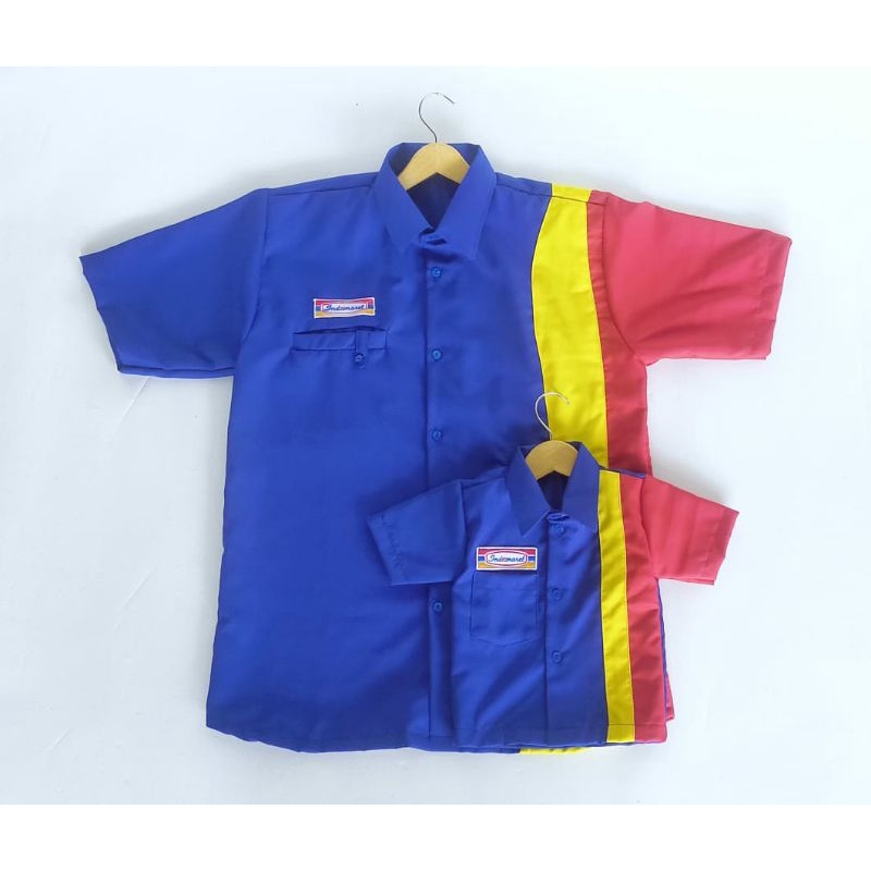 Jual Baju Profesi Anak Dewasa/ Seragam Kerja Indomaret/ Atasan kemeja ...