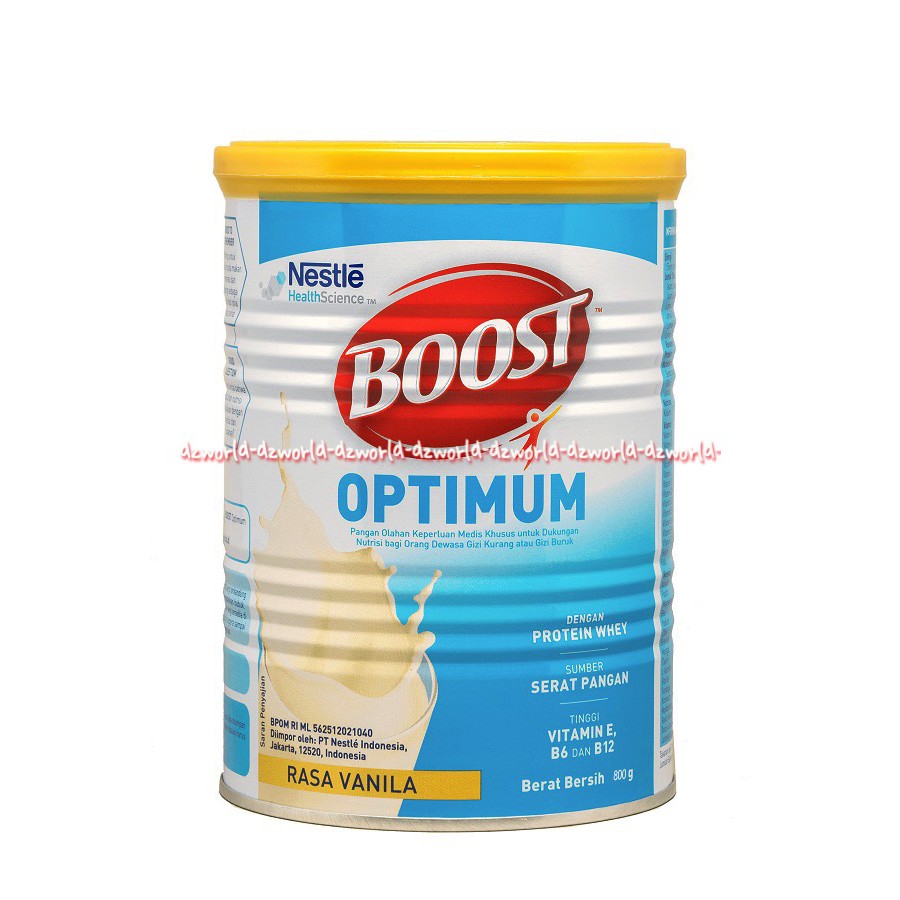 Jual Nestle Boost Optimum 800gr Rasa Vanila Vanilla Susu Bubuk Kaleng ...