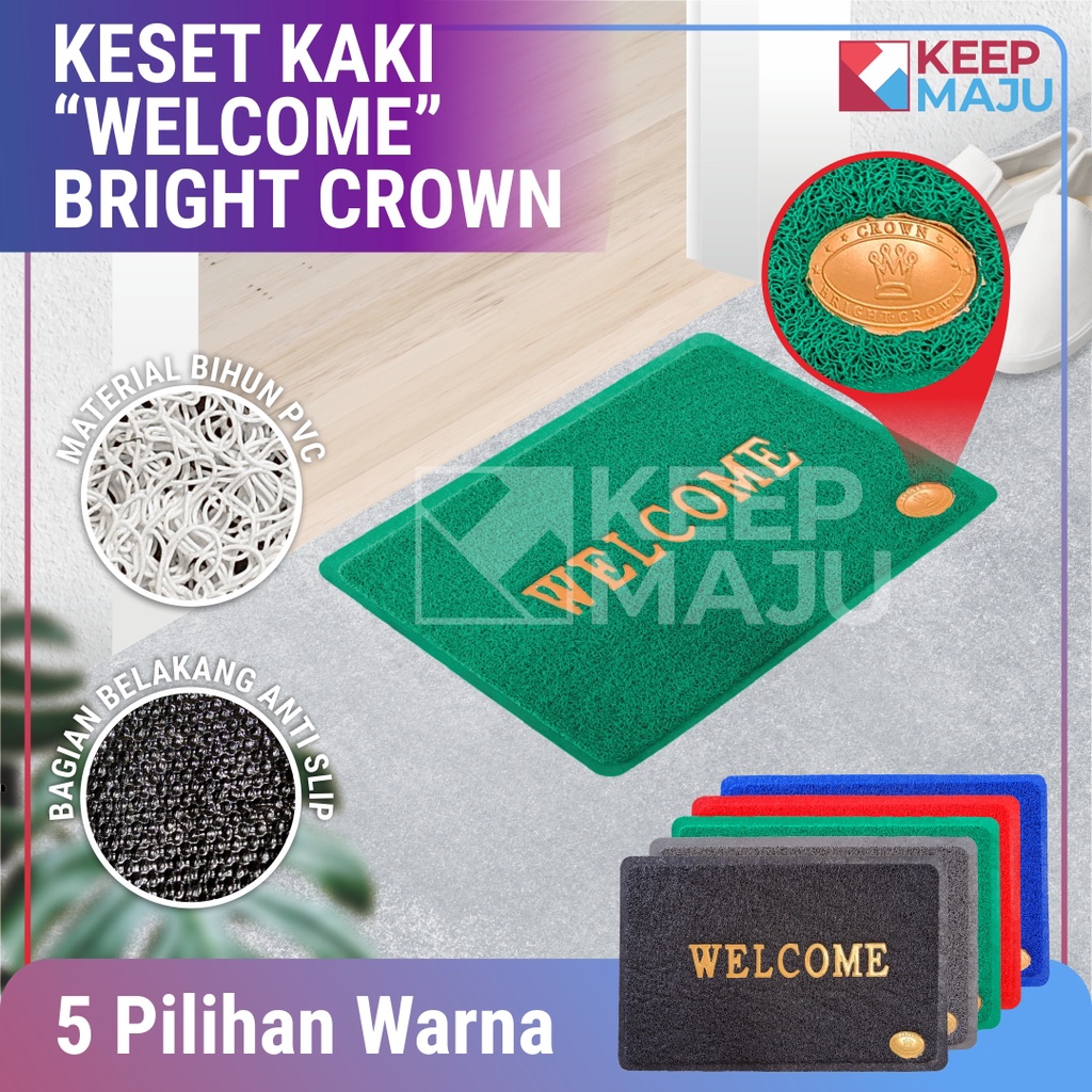 Jual Keset Kaki Welcome BG 40x60cm / Keset Bihun / Karpet PVC Mie Bihun ...