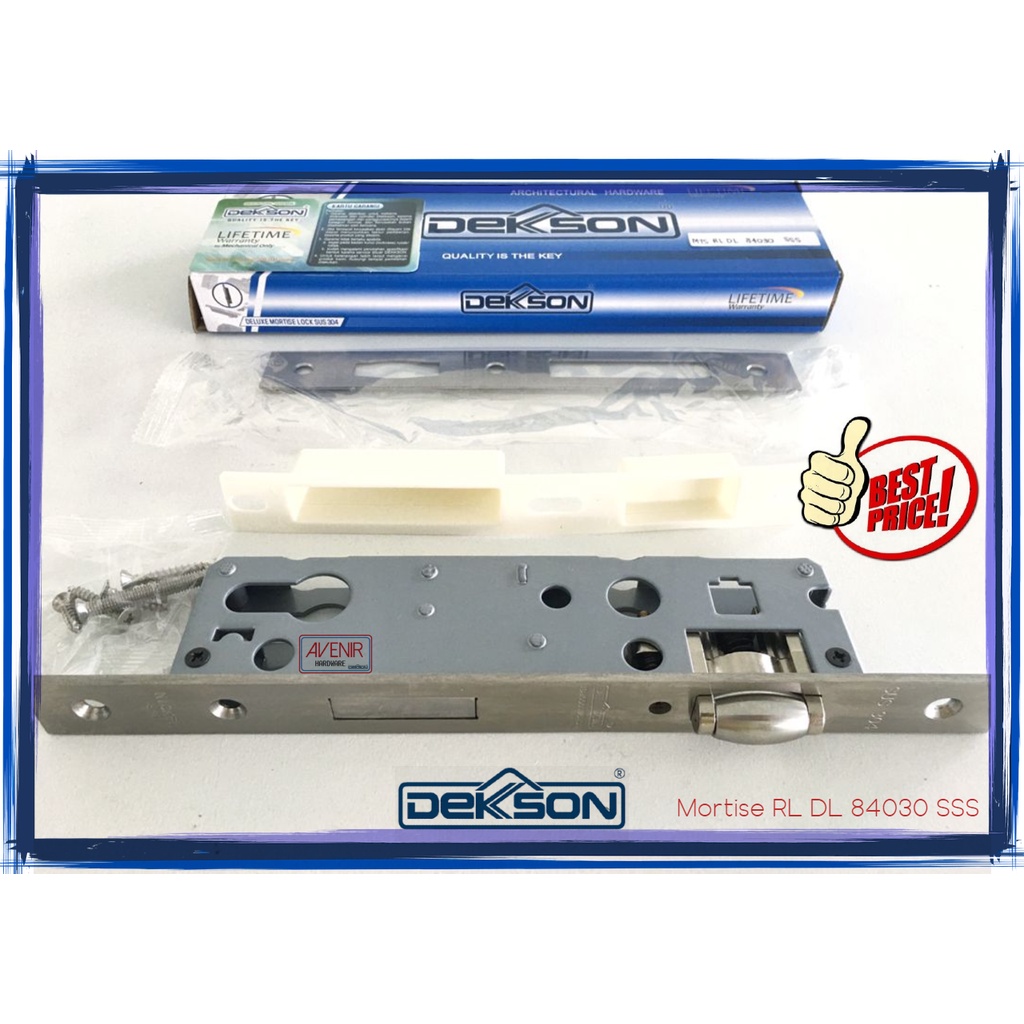 Jual Mortise Lock dekson Lockcase Dekkson Mortise RL DL 84030 SSS Bodi ...