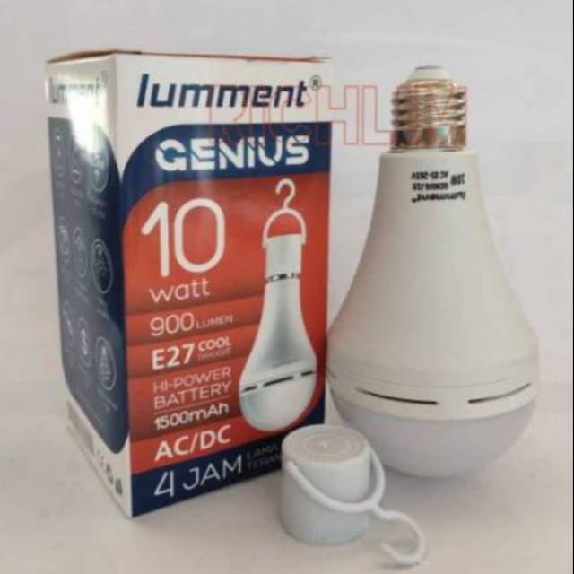 Jual Lampu Led Lumment Genius 10 Watt / Lampu Emergency / Lampu AC/DC ...