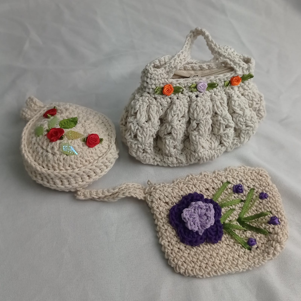 Jual Dompet Mini Rajut / Dompet Koin Rajut handmade | Shopee Indonesia