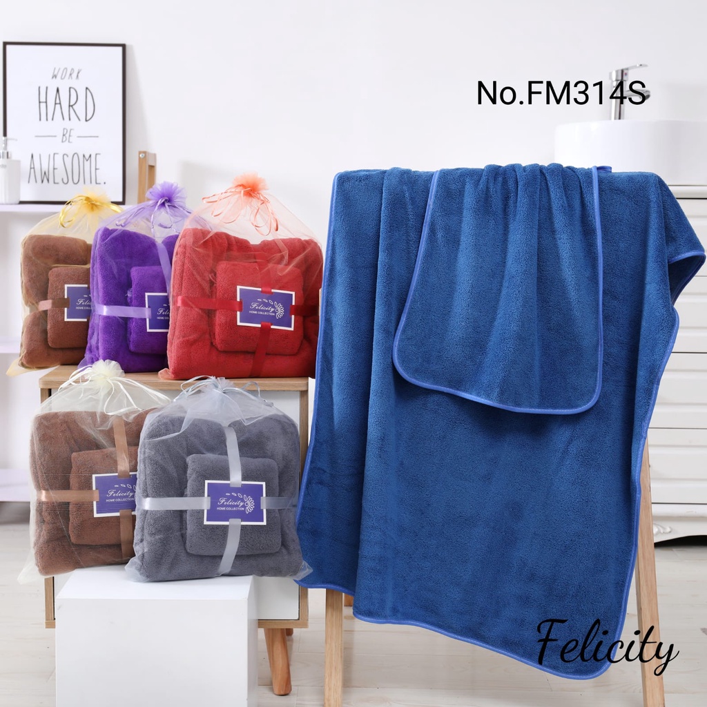 Jual VL - COD MURAH HANDUK MANDI SET 2 UKURAN 70X140 DAN 35X75 ...