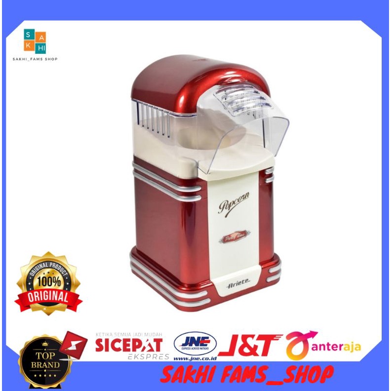 Jual mesin popcorn/Ariete Alat Pembuat Popcorn Retro 1100 W | Shopee ...