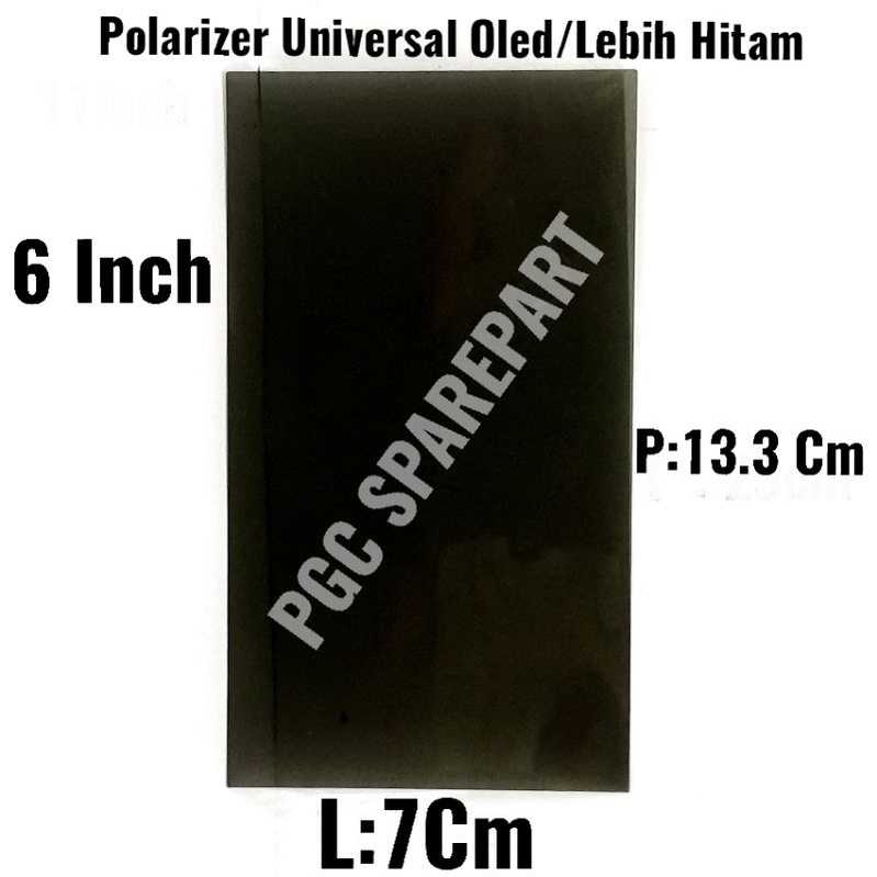 Jual Universal Plastik Polarizer Oled Layar Lebih Hitam 6 Inch ...