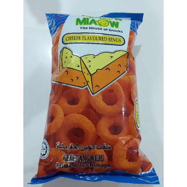 Jual miaow miaow cheese flavoured rings snacks chiki 150gr | Shopee ...
