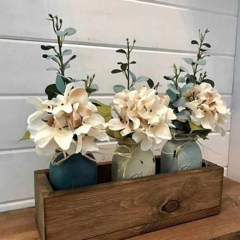 Jual POT TEMPAT BUNGA KAYU JATI BELANDA PAJANGAN MEJA BUNGA DEKORASI ...