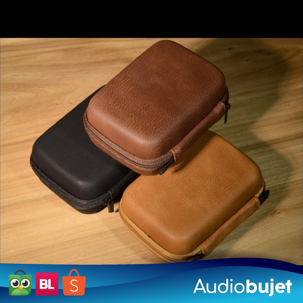 Jual Premium Retro Leather Storage Box Case Earphone DAC DAP Airpods ...