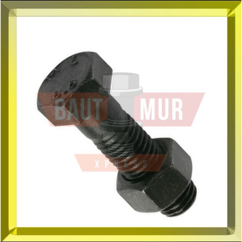 Jual Baut Mur Baja 8.8 M10 X 35 UNF (Drat Halus) | Shopee Indonesia