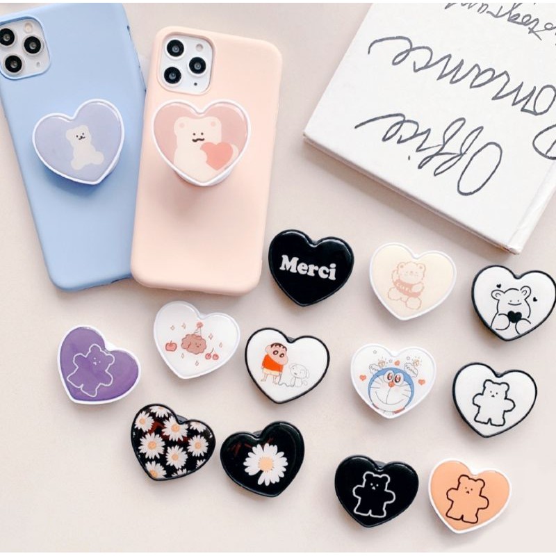 Jual LOVE HEART BEARS POPSOCKET EXPANDING STAND PHONE HOLDER GRIPTOK ...